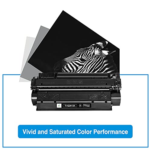 TRUE IMAGE Compatible Toner Cartridge Replacement for HP Q2613X 13X C7115X Q2613A C7115A Laserjet 1300 1300N 3380 1150 1200 1200N 1220 3300 3330 13A 15A 15X Printer Ink (Black, 2-Pack)