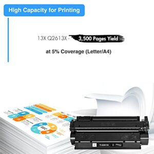 TRUE IMAGE Compatible Toner Cartridge Replacement for HP Q2613X 13X C7115X Q2613A C7115A Laserjet 1300 1300N 3380 1150 1200 1200N 1220 3300 3330 13A 15A 15X Printer Ink (Black, 2-Pack)