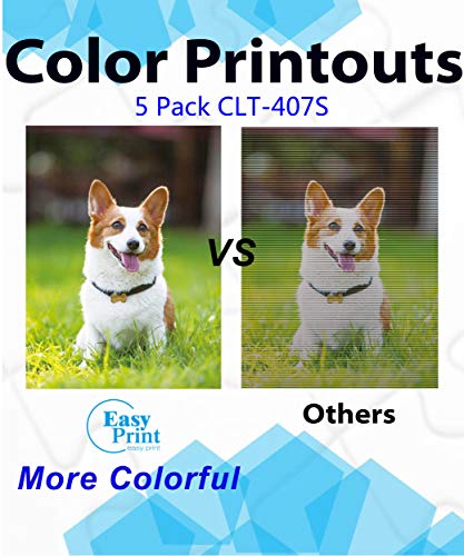 EASYPRINT (1xSET with Extra BK) Compatible 407S Toner Cartridge CLT-407S Used for Samsung CLP-325 CLP-320 CLX-3285 CLX-3185 Printer, (2xBK, 1xCyan, 1xMagenta, 1xYellow)