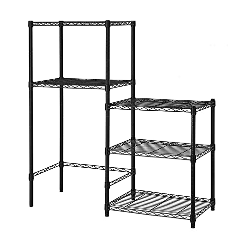 DormCo Mini Shelf Supreme with Supreme Shelving - 3 Shelf Add On (Standard) - Black