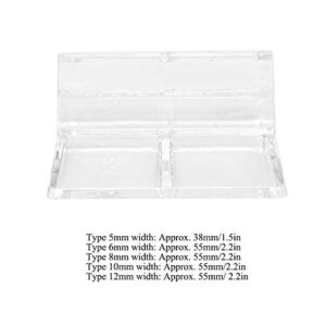 20Pcs Aquarium Glass Cover Clip Acrylic Universal Lid Clips for Rimless Aquariums Clear Color Acrylic Aquarium Glass Cover Holder, Aquarium Glass Clips(5mm)