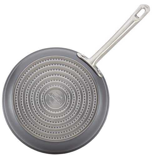 Anolon Accolade Forged Hard Anodized Nonstick Frying Pans/Skillet Set, 10 Inch and 12 Inch - Moonstone Gray