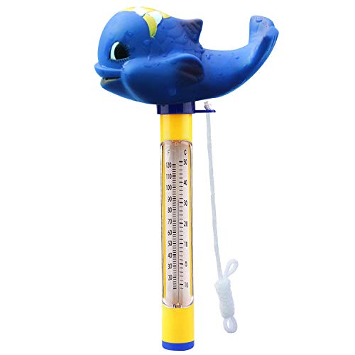 Blufree Pool Thermometer Floating, Shatter Resistant, Indoor Outdoor Thermometer Pond Water Thermometer for Swimming Pools, Spas, Hot Tubs, Aquariums & Pond