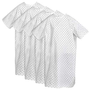 talvania unisex patient hospital gown back ties fits upto xxl (4 pack)