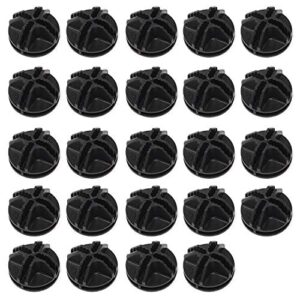 honbay 24pcs wire cube plastic connectors for modular storage organizer closet and wire shelving(maximum wire diameter: 3.8mm)