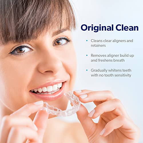 EverSmile AlignerFresh Original Clean - AlignerFresh Cleaning Foam for Invisalign & Clear Trays/Aligners. Cleans, Kills Bacteria, Whitens Teeth & Fights Bad Breath (2 Pack - 25 ml)