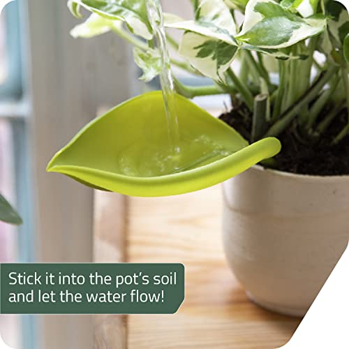 Peleg Design Leaflow Plant Pot Watering Funnel (Set of 3), Plant Watering Devices for Indoor and Outdoor Plants, House Plant Waterer, Indoor Plant Watering