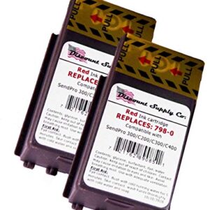 Discount Supply Company 2-Pack of SL-798-0 Compatible Ink Cartridges for Sendpro C200, C300 and C400 Postage Meters