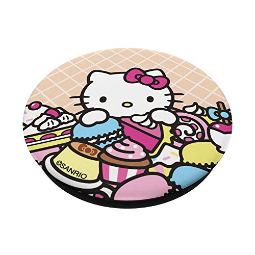 Hello Kitty Sweet Treats Cupcake Candy Macaron PopSockets PopGrip: Swappable Grip for Phones & Tablets