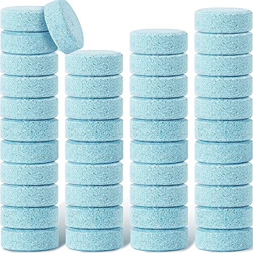 Blulu 60 Pieces Car Windshield Glass Concentrated Washer Tablets Windshield Washer Fluid Solid Car Effervescent Tablets Glass Solid Wiper Cleaning Tablets for Car Kitchen Window