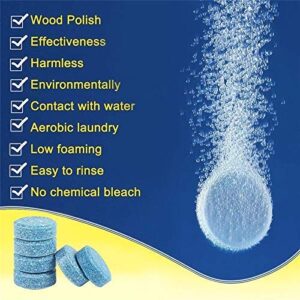 Blulu 60 Pieces Car Windshield Glass Concentrated Washer Tablets Windshield Washer Fluid Solid Car Effervescent Tablets Glass Solid Wiper Cleaning Tablets for Car Kitchen Window