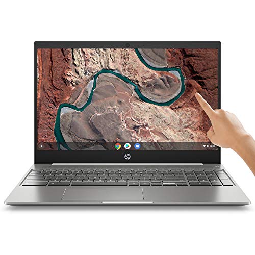 2019 Flagship HP Chromebook 15.6" IPS FHD 1080p Touchscreen Core i3-8130u 4GB 128GB eMMC Ceramic White