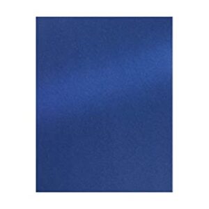 Navy Blue Shimmer Paper - 100-Pack Metallic Cardstock Paper, 92 lb Cover, Double Sided, Printer Friendly - Perfect for Weddings, Birthdays, Craft Use, Letter Size Sheets, 8.5 x 11 Inches