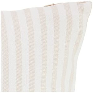 Nautica - Throw Pillow, Cotton Bedding with Hidden Zipper Closure, Stylish Home Decor (Saybrook Beige, 14" x 26")