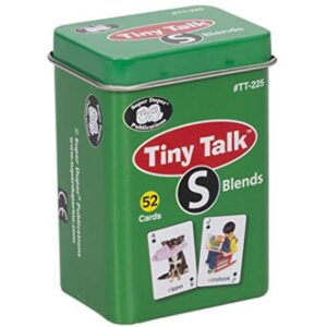 Super Duper Publications | Tiny Talk Articulation and Language S Blends Sound Photo Flash Cards | Educational Resource for Children