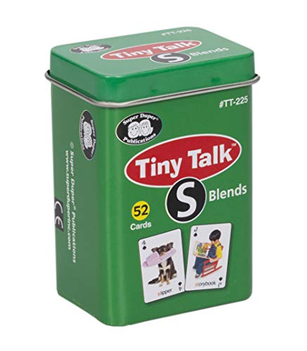 Super Duper Publications | Tiny Talk Articulation and Language S Blends Sound Photo Flash Cards | Educational Resource for Children