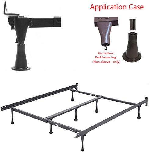 CAFORO Bed Frame Feet That Replace Your Wheels. Replacement Feet Allow Your Bed to Be Stationary Without Damaging Your Floor (Set of 4)