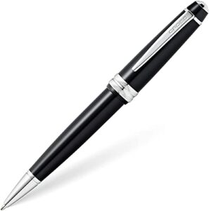 cross bailey light polished resin refillable ballpoint pen, medium ballpen, includes premium gift box - black