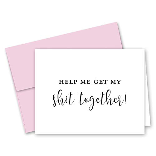 Help Me Get My Shit Together Bridesmaid Proposal Cards - 8 Will You Be My Bridesmaid Cards and 2 Maid of Honor Cards