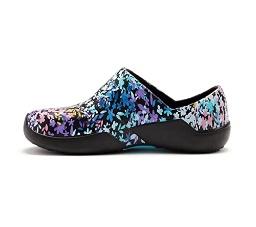 Anywear Journey Nurse Shoes Injected Molded EVA Slip-On Garden Shoes, Chef Shoes, 8, True Colors