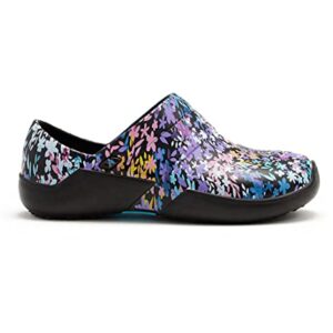 Anywear Journey Nurse Shoes Injected Molded EVA Slip-On Garden Shoes, Chef Shoes, 8, True Colors