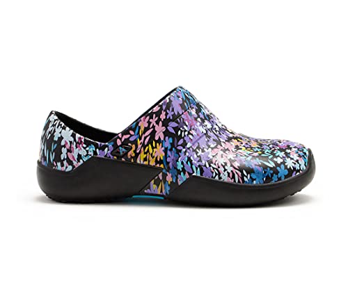 Anywear Journey Nurse Shoes Injected Molded EVA Slip-On Garden Shoes, Chef Shoes, 8, True Colors