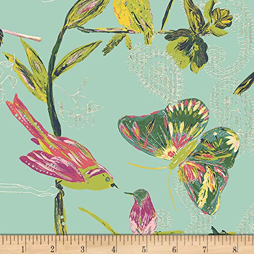 Art Gallery Fabrics Art Gallery Joie de Vivre C'est la Vie Spring Fabric, Blue