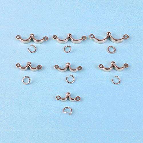 CoscosX 6 Pcs Pet Birds Training Leash Rings Clip Parrot Flying Accessory Pigeon Leg Ring,10mm Ring