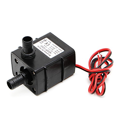 HiLetgo 2pcs Water Pump 240L/H DC 12V 4.2W Micro Brushless Pump 3M Pumping Head Ultra Quiet Water Pump for Pool Aquarium Fish Tank