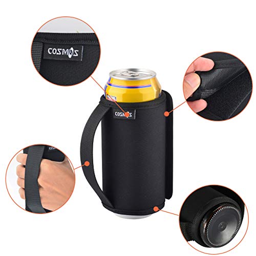 CM Reusable Slim Can Tall Can Cooler Sleeve Anti-Slip Neoprene Beer Can Bottle Insulator Cover Soda Sleeve with Handle for Camping Picnic Party Beverage Drink Cover, 3 Pcs