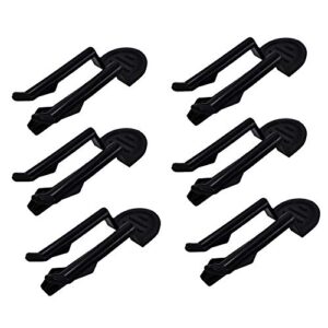 lixiongbao 6 pack garbage bin clip, home and kitchen garbage basket waste trash can trash bag clip fixed waste bin bag holder rubbish clip (black)