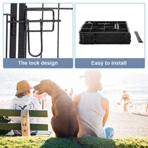 BestPet Dog Pen Playpen Dog Fence Extra Large Indoor Outdoor Heavy Duty 8 Panels 16 Panels 24" 32" 40" Exercise Pen Dog Crate Cage Kennel ,Hammigrid (32" W × 24" H 8 Panels)