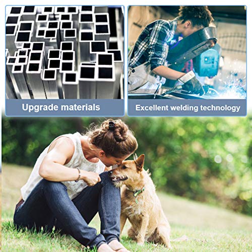 BestPet Dog Pen Playpen Dog Fence Extra Large Indoor Outdoor Heavy Duty 8 Panels 16 Panels 24" 32" 40" Exercise Pen Dog Crate Cage Kennel ,Hammigrid (32" W × 24" H 8 Panels)