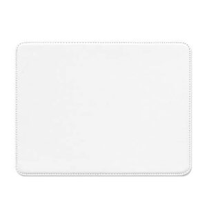 ProElife Mouse Pad Waterproof PU Leather Mousepad Dual-use for Home Office Business, Non-Slip/Noise-Reduction/Elegant Stitched Edge Laptop Computer Mouse Pad 9.8 x 7.5 inch (White)