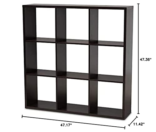 Baxton Studio Multipurpose Shelving and Cabinets, One Size, Dark Brown