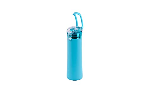 SimpleHH 23OZ Double Wall Vacuum Insulated Stainless Steel Leak Proof Sports Water Bottle With Locking Flip Top Lid And Carrying Handle (Teal, 23)