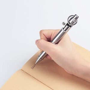 SMOOTHERPRO Heavy Duty Stainless Steel Bolt Action Pen for Tremor Parkinson Arthritic Hands EDC Pocket Design (SS258)