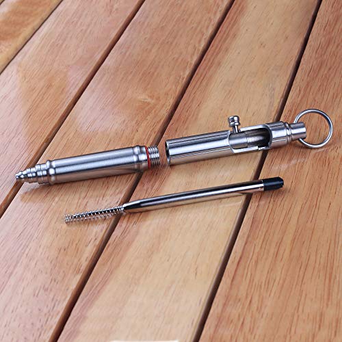 SMOOTHERPRO Heavy Duty Stainless Steel Bolt Action Pen for Tremor Parkinson Arthritic Hands EDC Pocket Design (SS258)