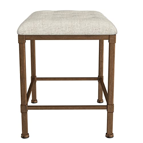 Hillsdale Furniture Katherine Vanity Stool, Golden Bronze