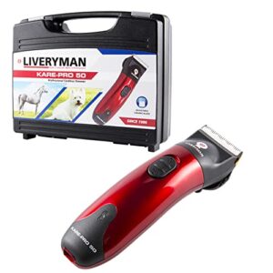 liveryman kare-pro horse & pet clipper & trimmer – titanium coated steel blades kare-pro 50