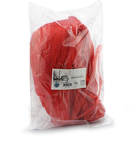 Cornucopia Seafood Boiling Bags (120-Pack); Clam Bake / Shellfish Cooking Mesh Plastic Bags, Also Useful for Produce