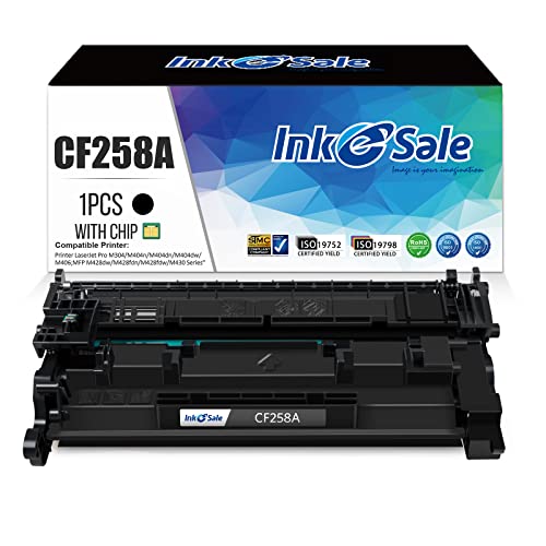 INK E-SALE [with Chip] Remanufactured 58A Toner Cartridge Replacement for HP 58A 58X CF258A Toner Black Ink for HP Pro M404dn M404n M404dw MFP M428fdw M428fdn M428dw M430f M406dn M304 M404 Printer