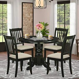 East West Furniture SHDA5-BLK-C, 5-Piece