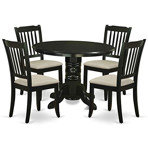 East West Furniture SHDA5-BLK-C, 5-Piece