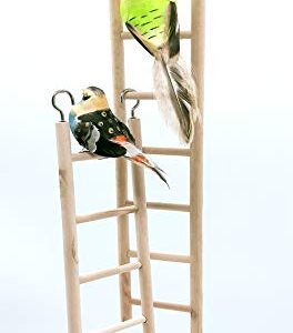 2pcs Wooden Ladder for Bird Parrot Ladder Cage Climbing Toy Birdie Basics (5 Step & 7 Step)