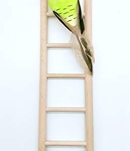 2pcs Wooden Ladder for Bird Parrot Ladder Cage Climbing Toy Birdie Basics (5 Step & 7 Step)