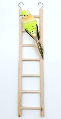 2pcs Wooden Ladder for Bird Parrot Ladder Cage Climbing Toy Birdie Basics (5 Step & 7 Step)