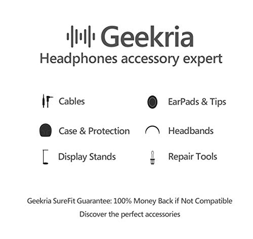 Geekria Shield Headphones Case Compatible with JBL Tune 510BT, Tune 560BT, Tune 660 BTNC, Live 400BT, E45BT Case, Replacement Hard Shell Travel Carrying Bag with Cable Storage (Blue)