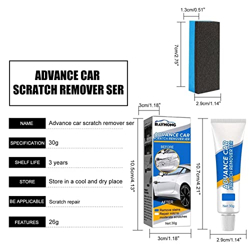 Car Scratch Removal Cream Scratch and Swirl Remover, Polish & Paint Restorer Kit - Repair Paint Buffer Easily Car Kit Scratches