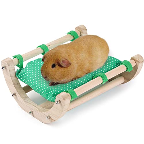 JanYoo Guinea Pig Bed Hideout for Cage Accessories and Toys Hammock Bunnies Bearded Dragon